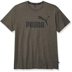 PUMA mens Essentials+ Tee Shirt, Forest Night Heather, Medium US