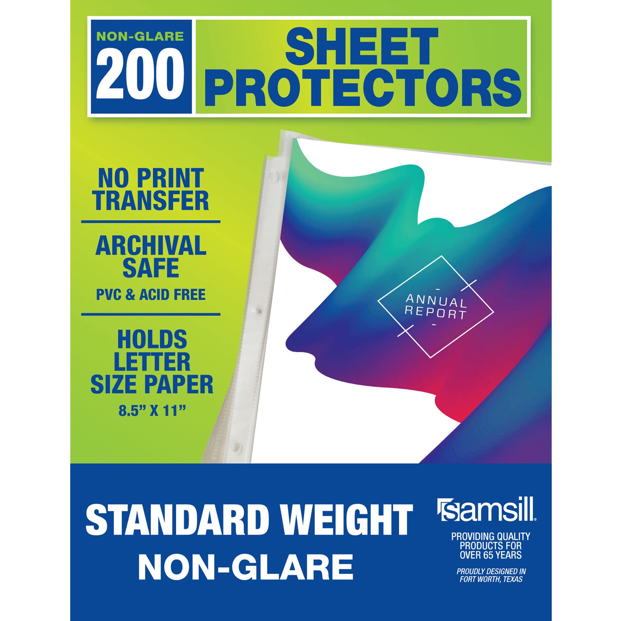 Samsill Sheet Proctors, 8.5x11 Inch, 200 Pack