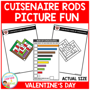 cuisenaire rods picture fun: valentine's day