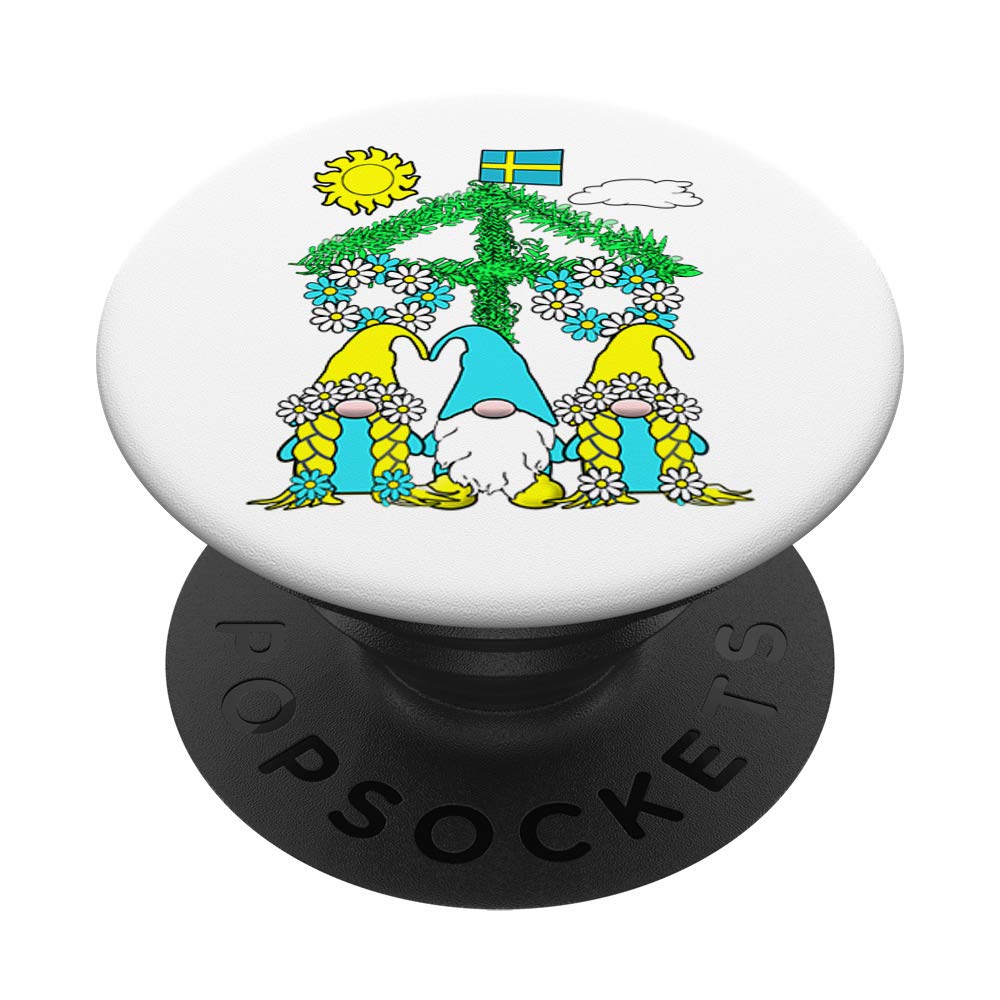 Midsummer Gnomes Tomte Nisse Maypole Midsommar Festival PopSockets Swappable PopGrip