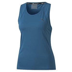 puma women's train favorite racerback tank, digi-blue, l