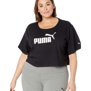 PUMA Plus Size Essential Cropped Logo Tee Puma Black 2X