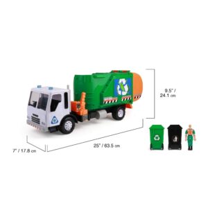 Mighty Fleet Titans 24" Garbage Truck - Huge Realistic Toy Garbage Truck with Lights & Sounds & Working Trash Collector, Batteries Incl, Ages 3+