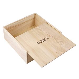 Stephan Baby Natural Pine Keepsake Box, Baby