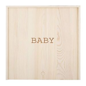 Stephan Baby Natural Pine Keepsake Box, Baby