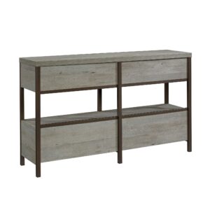 sauder manhattan gate credenza, for tvs up to 60", mystic oak finish