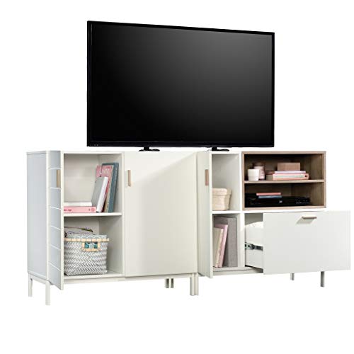 Sauder Anda Norr Credenza, for TVs up to 60", White Finish