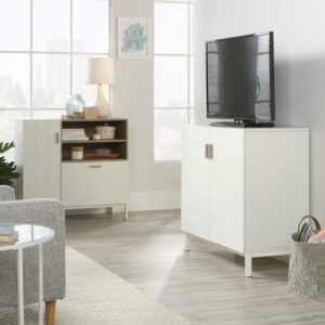 Sauder Anda Norr Credenza, for TVs up to 60", White Finish