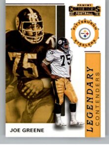 2019 panini contenders legendary contenders #lc-jg joe greene pittsburgh steelers football card