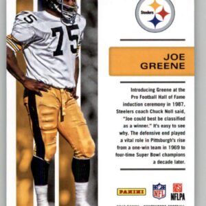 2019 Panini Contenders Legendary Contenders #LC-JG Joe Greene Pittsburgh Steelers Football Card