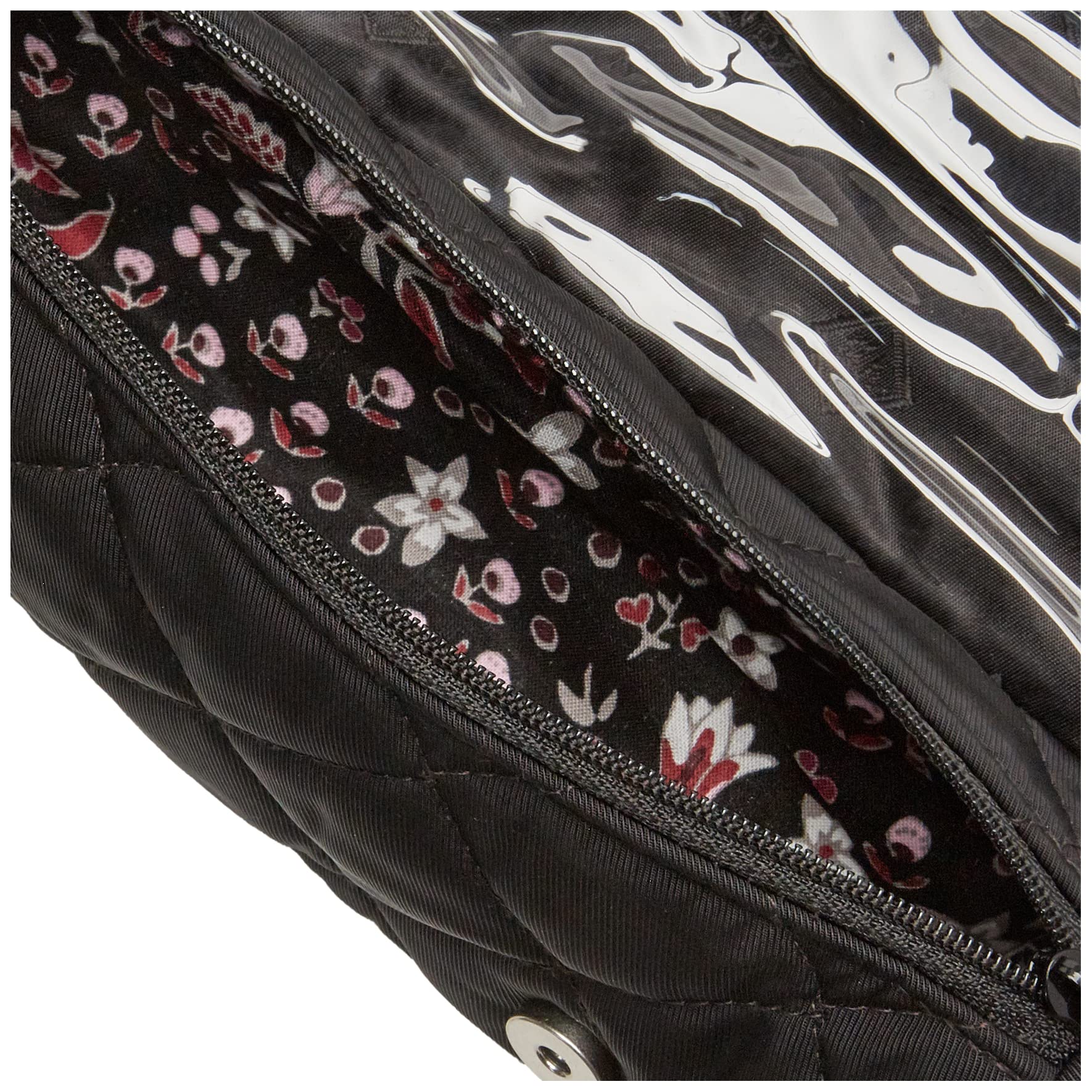 Vera Bradley Women's Performance Twill on a Roll Makeup Brush & Pencil Case, Black, One Size