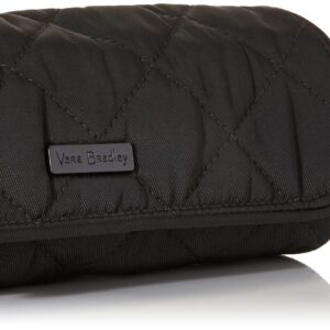 Vera Bradley Women's Performance Twill on a Roll Makeup Brush & Pencil Case, Black, One Size