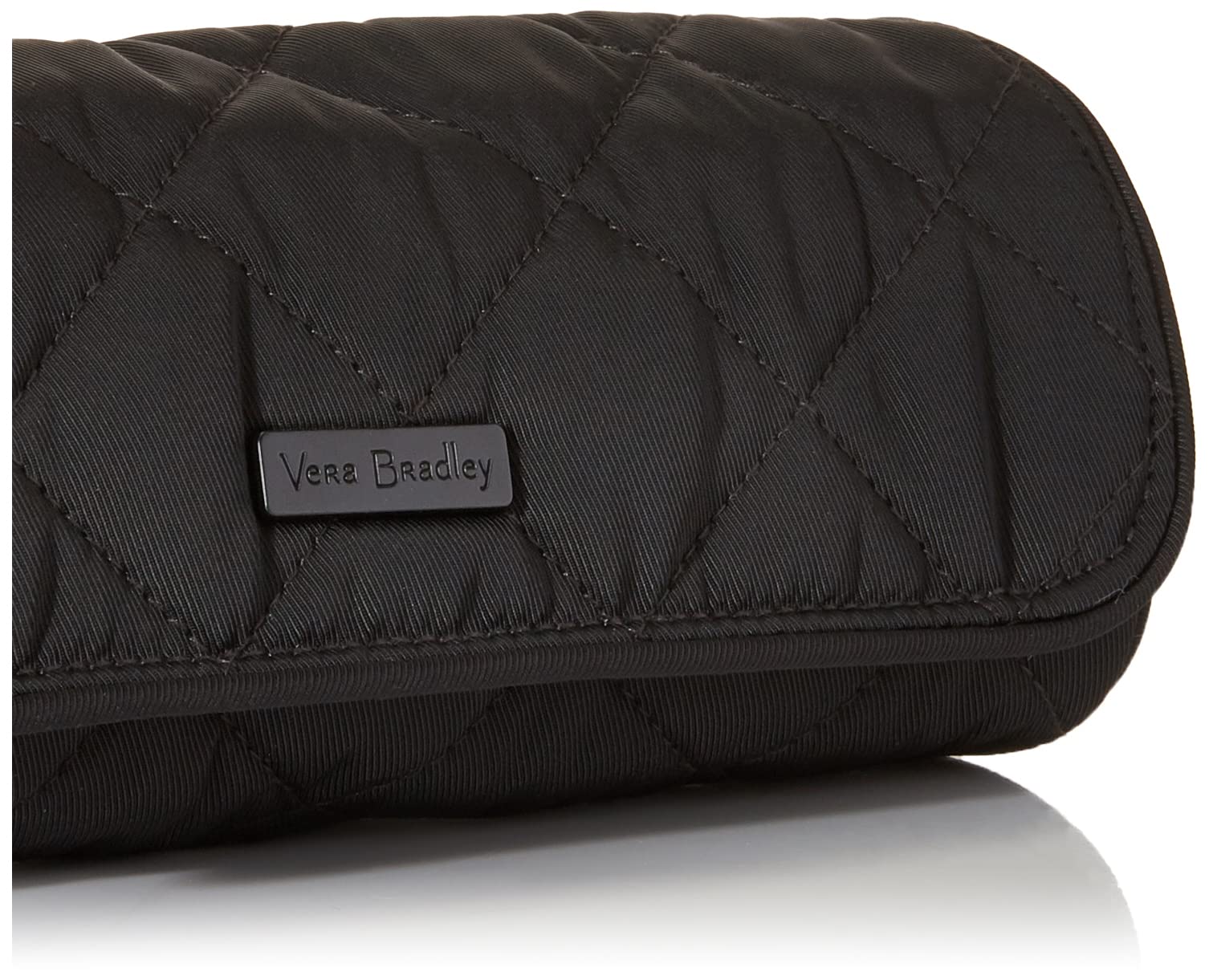 Vera Bradley Women's Performance Twill on a Roll Makeup Brush & Pencil Case, Black, One Size