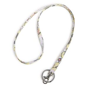 vera bradley women's recycled lighten up reactive lanyard, sunny garden, one size