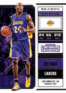 2018-19 panini contenders draft picks #34 kobe bryant basketball card lakers - purple jersey variation