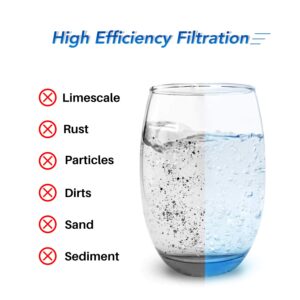 ICEPURE Whole House Sediment Water Filter 5 Micron 10" x 4.5" Compatible with Culligan RFC-BBSA, W15-PR, HD-950, WFHD13001B, GXWH35F, GXWH30C, 3M Aqua-Pure AP817, Whirlpool WHKF-GD25BB, PP10BB 2PACK