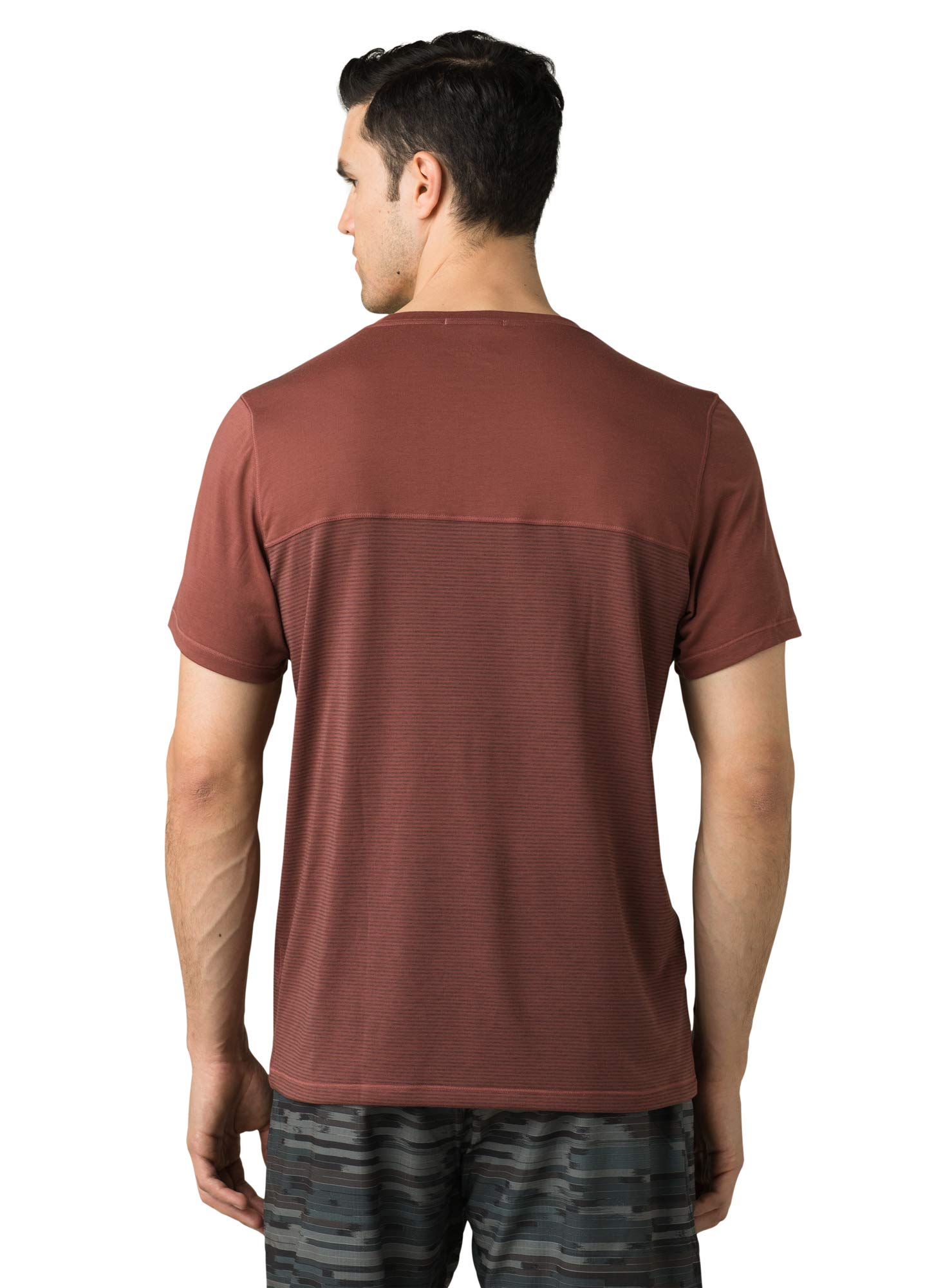 prAna Men's Milo Shirt, Vino Red, Small