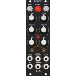 tiptop audio echoz time delay effect collection (black) eurorack module