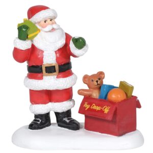 department 56 village collection accessories surprise for santa figurine, 2.68 inch, multicolor