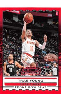 2019-20 panini contenders front row seat #10 trae young atlanta hawks nba basketball trading card