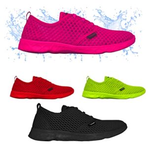 Wave Runner Womens Water Shoes (Pink, Numeric_9)