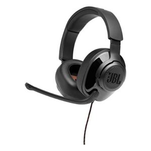 jbl quantum 300 - wired over-ear gaming headphones with jbl quantum engine software - black, large