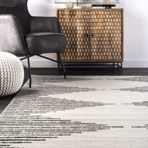 nuLOOM Romina Diamond Stripes Area Rug, 8x10, Grey