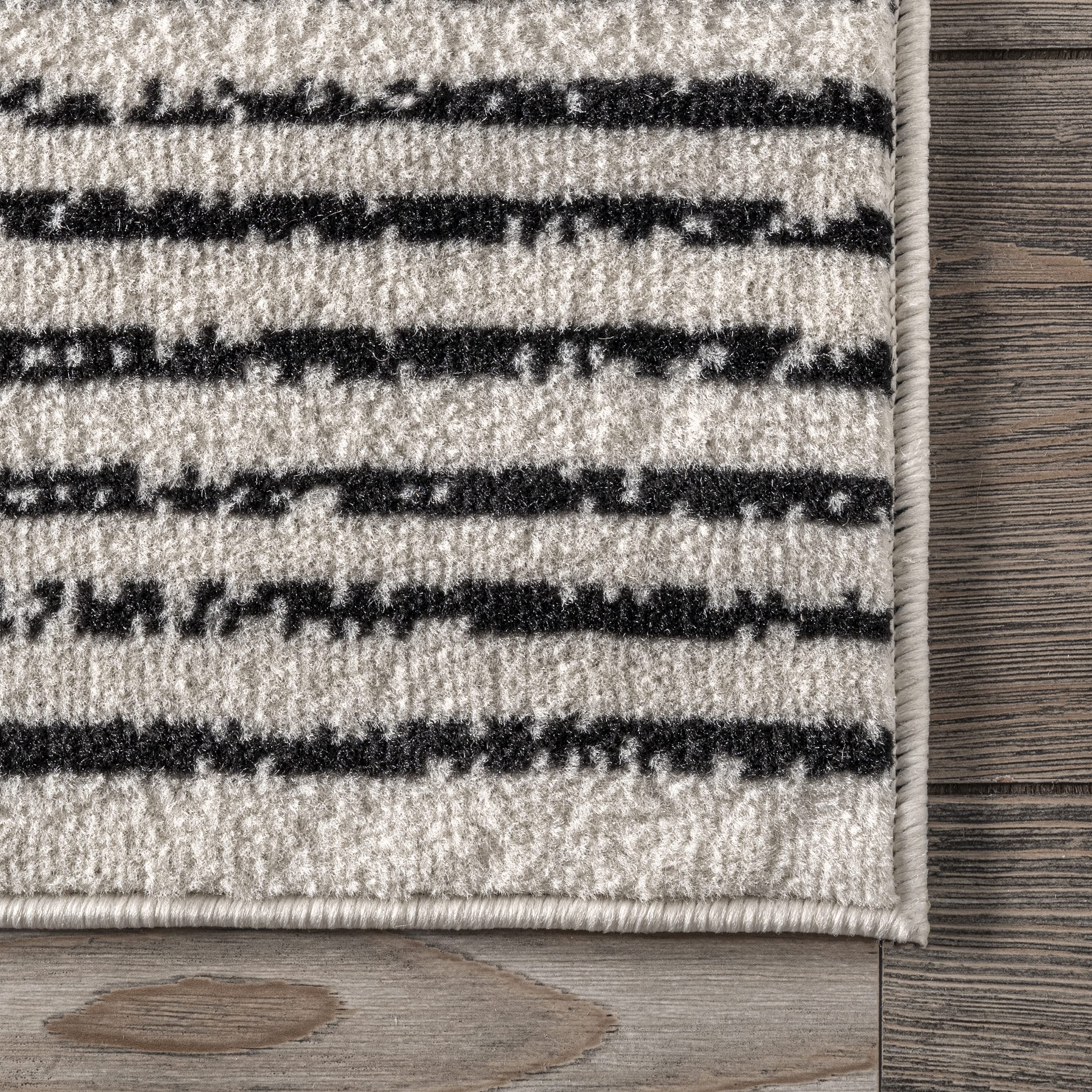 nuLOOM Romina Diamond Stripes Area Rug, 8x10, Grey