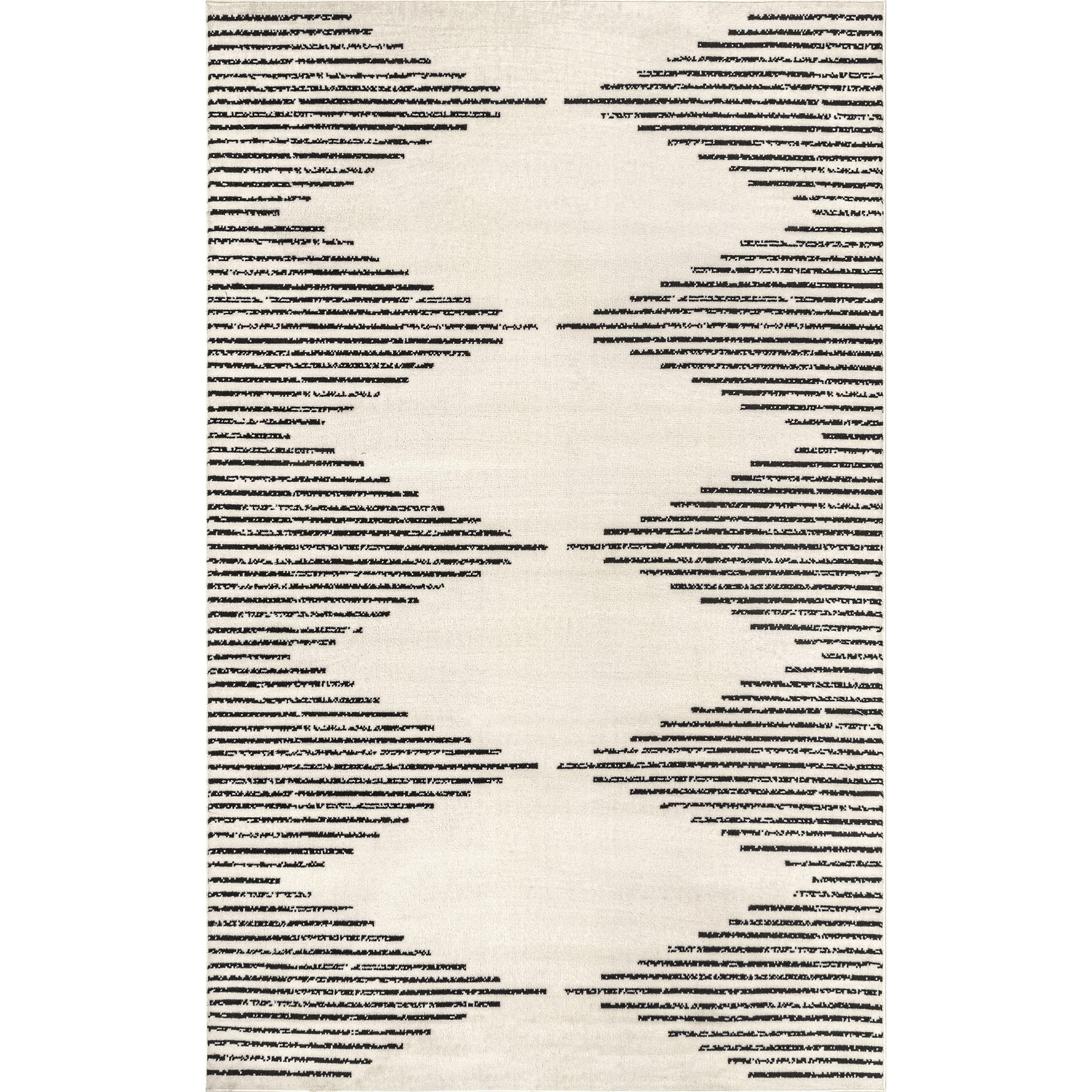 nuLOOM Romina Diamond Stripes Area Rug, 8x10, Grey