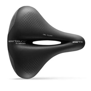 Selle Italia, Saddle, Unisex, 670g, Black Zera Comfort Gel Superflow One Size