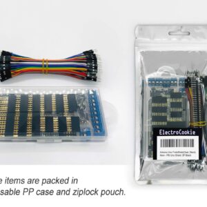 ElectroCookie Proto Shield Kit Compatible with Arduino Uno, Stackable DIY Expansion Prototype PCB (3 Pack)