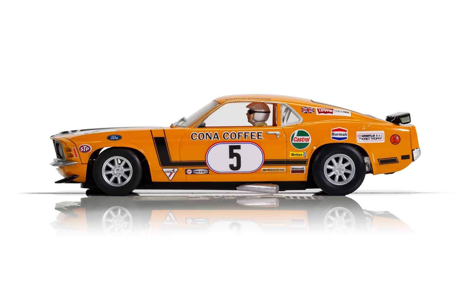 Scalextric Ford Mustang Boss 302 Martin Birrane #5 1:32 Slot Race Car C4176