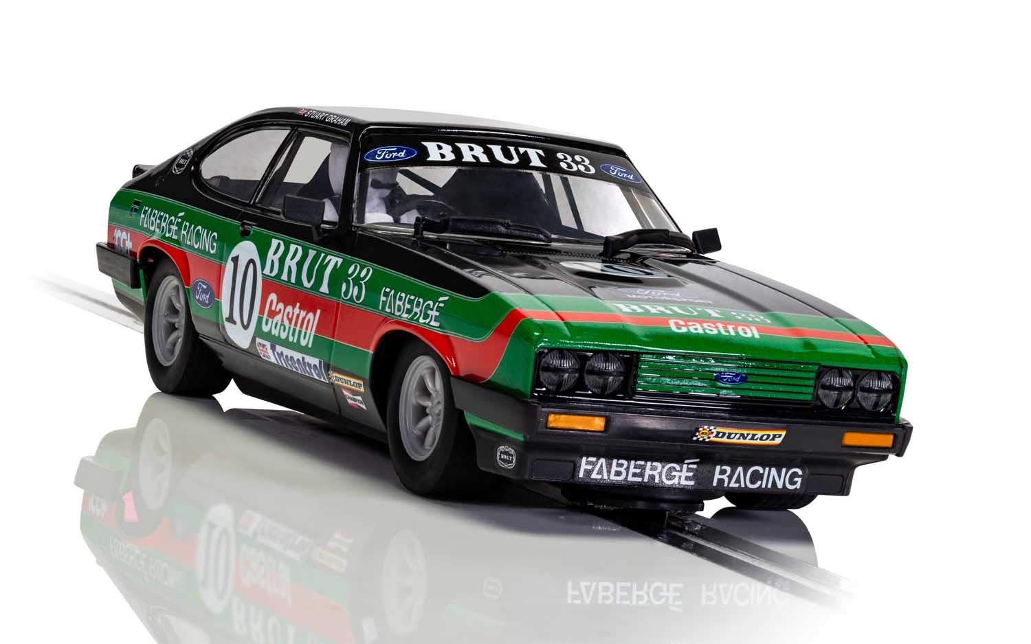 Scalextric Ford Capri MK III Brut Castrol 1:32 Slot Race Car C4101