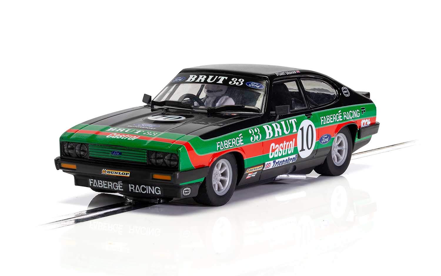 Scalextric Ford Capri MK III Brut Castrol 1:32 Slot Race Car C4101