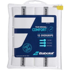 babolat tour original white x 12 tennis racquet overgrip