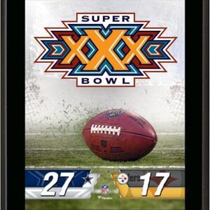 Sports Memorabilia Dallas Cowboys 10.5" x 13" Sublimated Super Bowl Champion Plaque Bundle - NFL Team Plaques and Collages