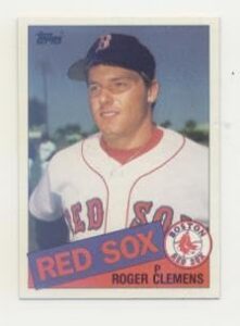 1985 topps #181 roger clemens rc rookie mlb baseball trading card boston red sox