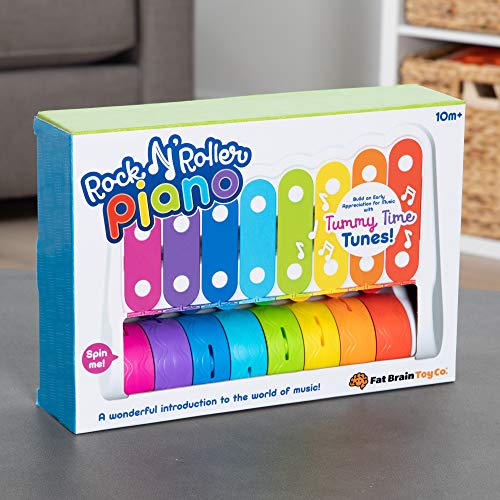 Fat Brain Toys Rock 'N Roller Piano - Musical Bells for Babies & Toddlers