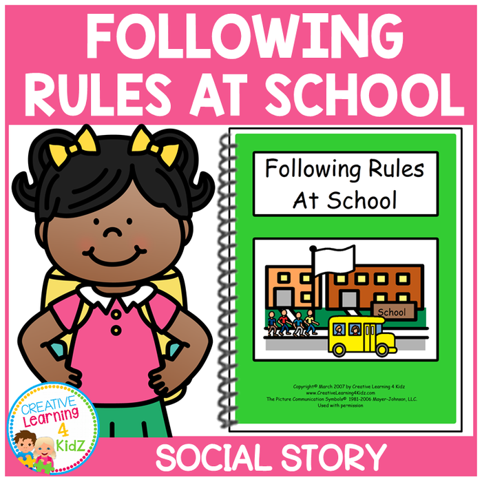 Following Rules at School Social Storybook