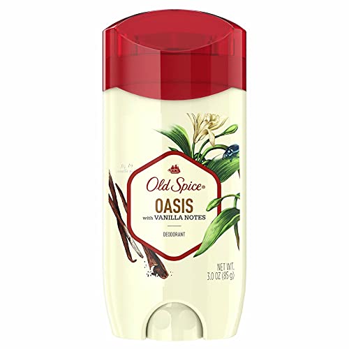 Old Spice Deodorant for Men, Oasis with Vanilla Notes Scent Inspired by Nature 3 Oz (Pack of 1)