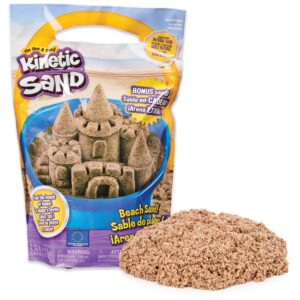 kinetic sand, the original moldable play sand, 3.25lbs beach sand, sensory toys for kids ages 3 and up (amazon exclusive)