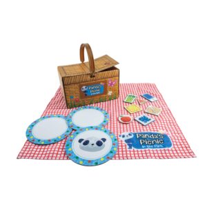 Peaceable Kingdom Games for Parents & Their 2-Year-olds: Panda’s Picnic in The Park - Toddler & Preschool Board Game of Matching Colors & Shapes