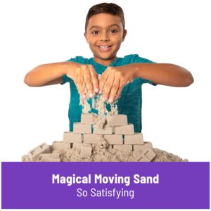 Kinetic Sand, Construction Site Folding Sandbox with Toy Truck and 2lbs of Play Sand, Sensory Toys for Kids Ages 3 and up