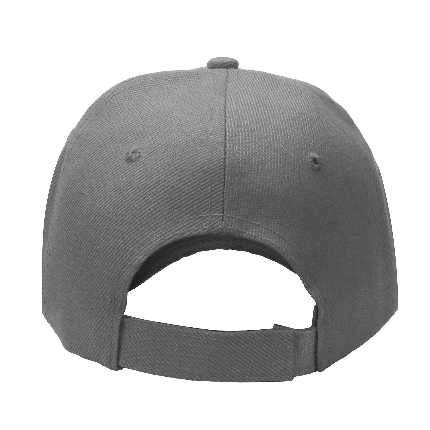 2pcs Baseball Cap for Men Women Adjustable Size for Outdoor Activities Dark Grey/Dark Grey