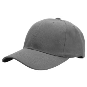 2pcs Baseball Cap for Men Women Adjustable Size for Outdoor Activities Dark Grey/Dark Grey