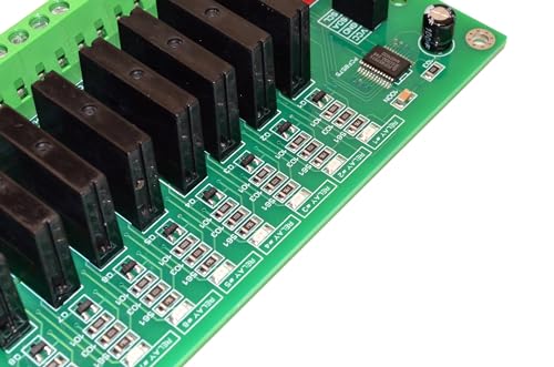 IOT Electronic 16 Channel I2C Solid State Relay Module Compatible for Arduino, Raspberry SSR 110V 240V Maximum Current per Relay – 2A Peak On Board LED Indicator with PCF8575 chip