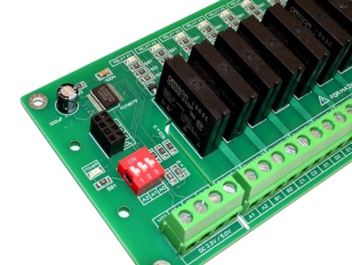 IOT Electronic 16 Channel I2C Solid State Relay Module Compatible for Arduino, Raspberry SSR 110V 240V Maximum Current per Relay – 2A Peak On Board LED Indicator with PCF8575 chip