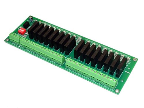 IOT Electronic 16 Channel I2C Solid State Relay Module Compatible for Arduino, Raspberry SSR 110V 240V Maximum Current per Relay – 2A Peak On Board LED Indicator with PCF8575 chip