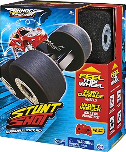 Air Hogs Super Soft, Stunt Shot Indoor Remote Control Car with Soft Wheels, Toys for Boys, Aged 5 and up