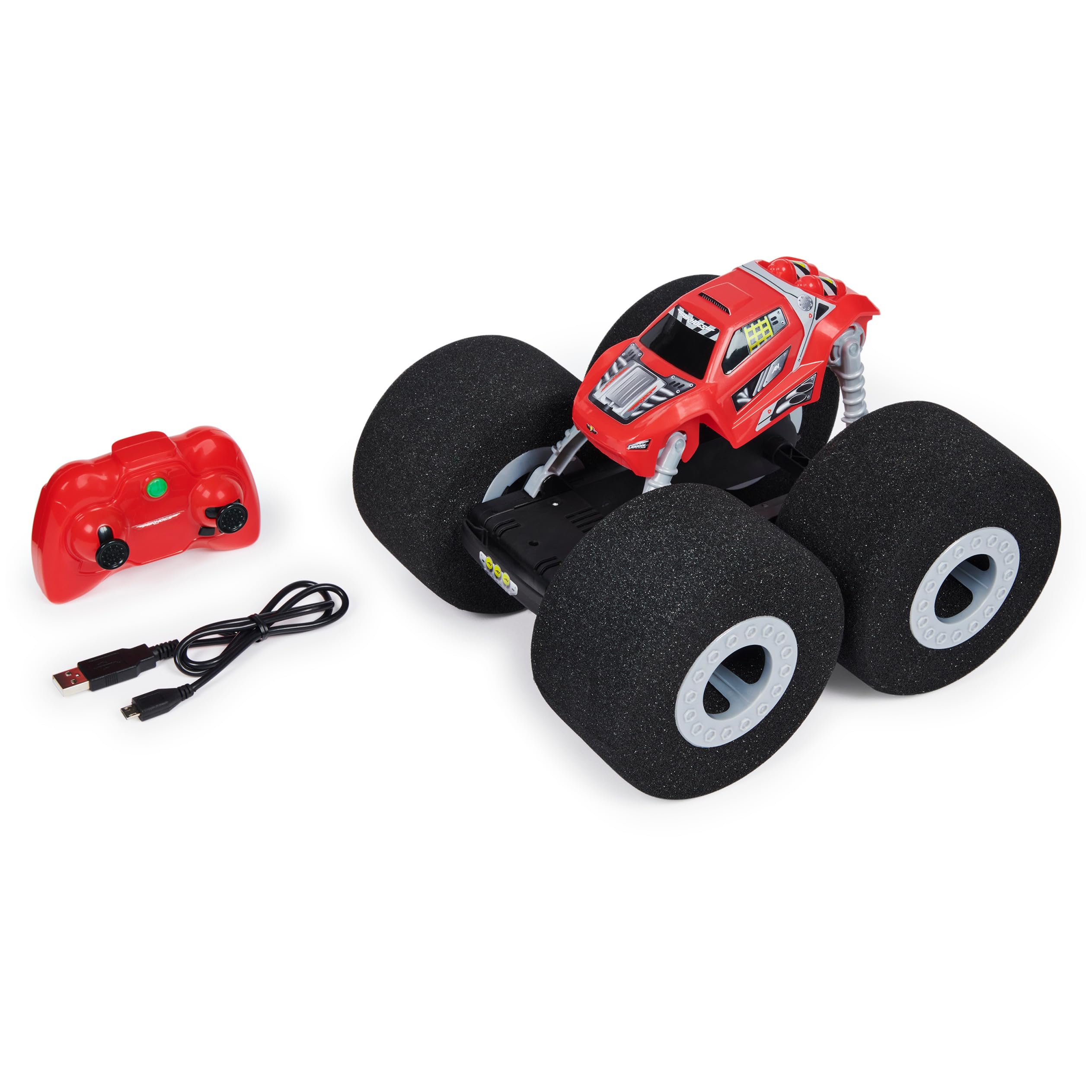 Air Hogs Super Soft, Stunt Shot Indoor Remote Control Car with Soft Wheels, Toys for Boys, Aged 5 and up